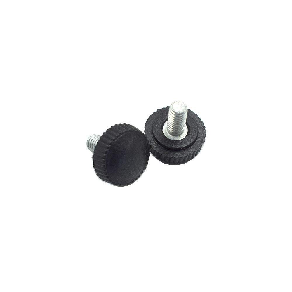 HONJIE M4 x 8mm Threaded Knurled Thumb Screw Grip Knobs Thumb Screw - (50 Pcs)