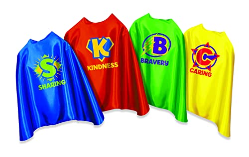 Learning Resources Super Selves! Reward Capes - 4 Pieces, Ages 3+ SEL Capes, Social Emotional Development Games, Language Skills, Hero Cape