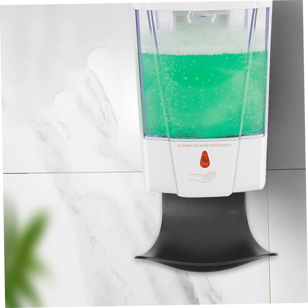 2Pcs soap Dispenser Tray Plastic Tray Automatic soap Dispenser Plastic containers Liquid Laundry Foam Holder Under Dispenser Trays abs Electric Gel