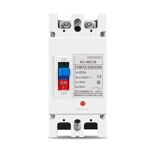 2P DC 600V DC Solar Molded Case Circuit Breaker MCCB Overload Protection Switch Protector for Solar Photovoltaic PV (Size : 150A)