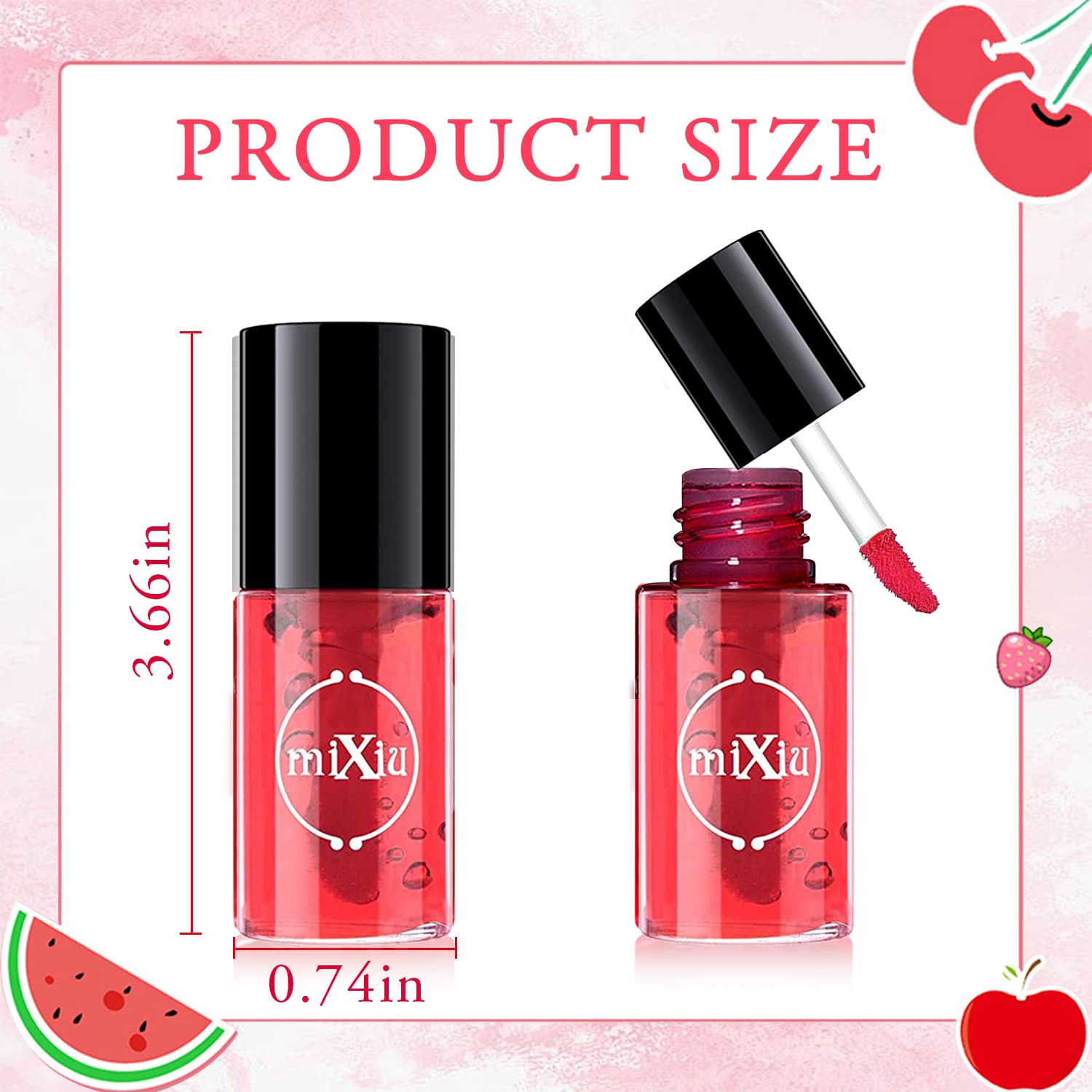 3 Colors Lip Stain Tint Set, Waterproof&Long Lasting Mini Liquid Lipstick Hydrating Moisturizing Lip Cheeks And Eyes,Natural Glossy Korean Lip Tint Stain Easy Application, Non-Sticky (3#4#5)