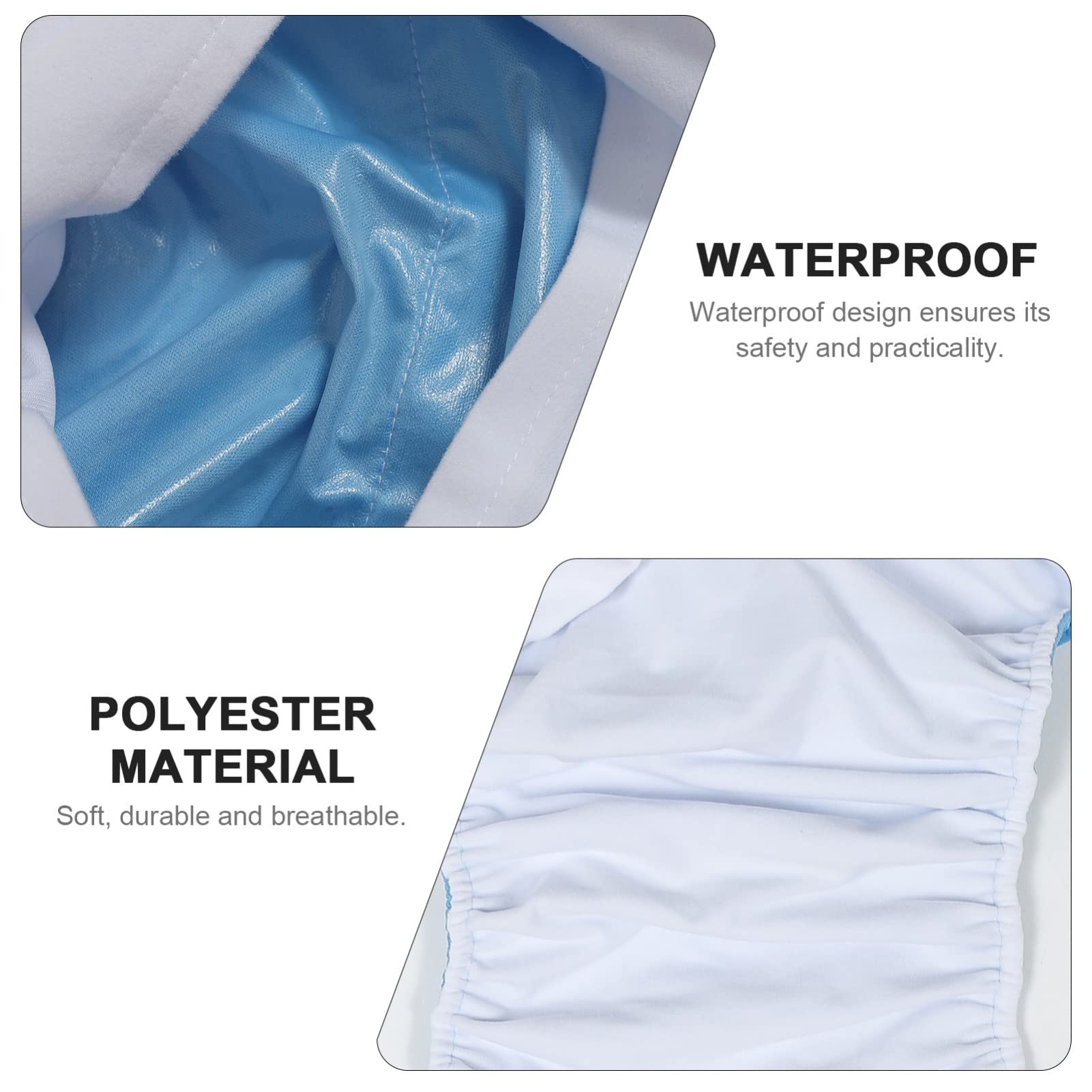 2pcs Seniors Women Men Diapers Covers Wraps Quality Sky Leakfree Nappy Polyester Washable Pee Breathable for Adults Bariatric Patients Bed Elderly Suits Overnight Diaper