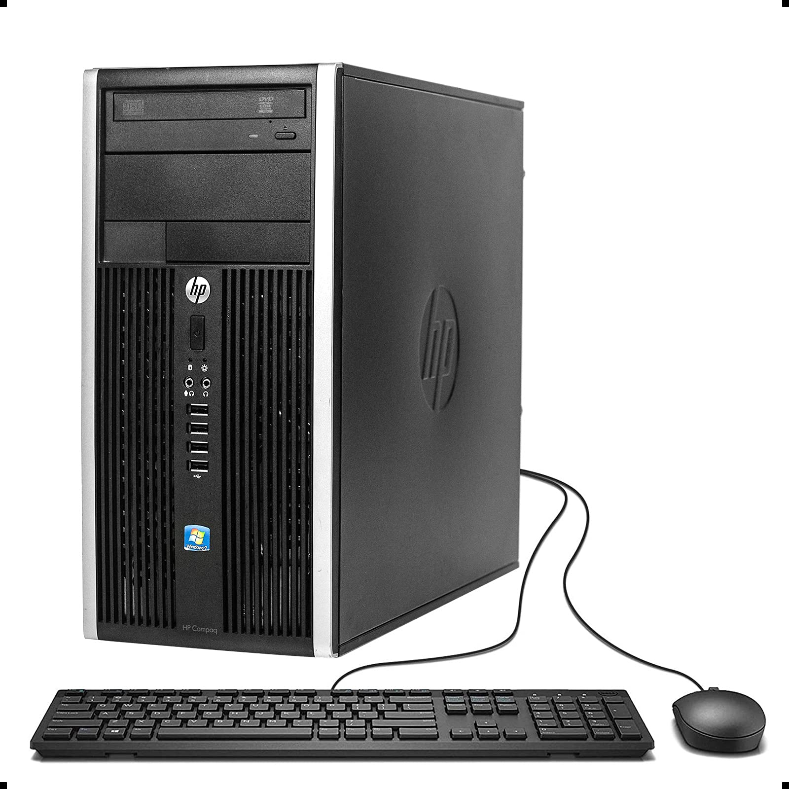 HP Compaq Pro 6300 Tower Desktop PC, Intel Quad Core i7-3770 up to 3.9GHz, 8G DDR3, 500G, WiFi, Bluetooth 4.0, DVD, Windows 10 64-Multi-Language Support English/Spanish/French (Renewed)