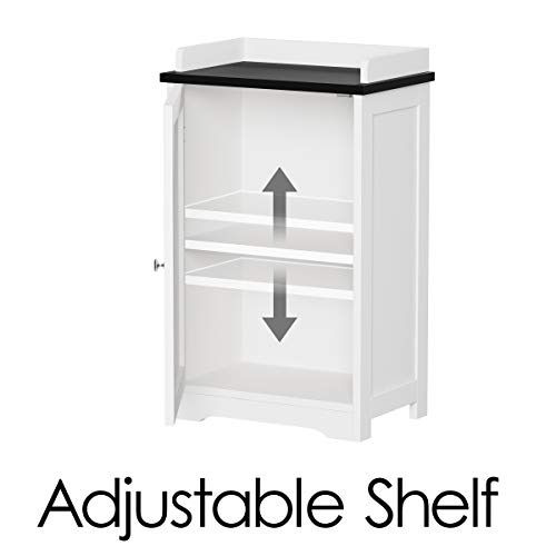 Lavish Home Bathroom Floor Cabinet-29 β, White