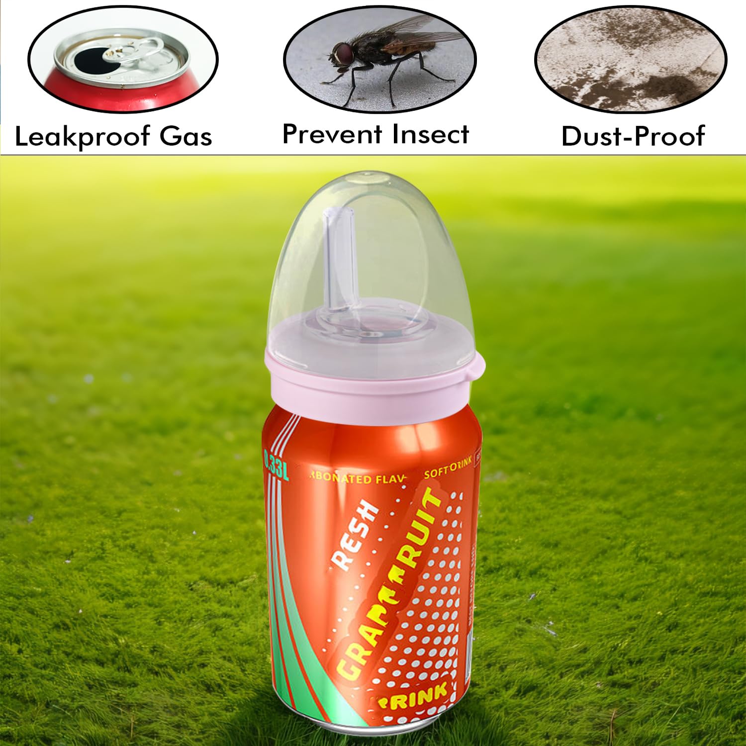4 Pcs Soda Can Lids,Soda straw can lid For Fits standard soda cans、pop can lids、Beer、Seltzer,BPA-free reusable can covers for soda(4 colors)