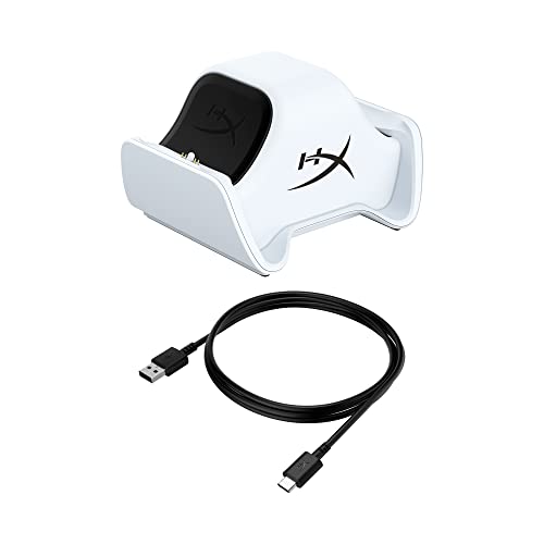 HyperX ChargePlay Duo β Charging Station for Playstation 5 DualSense Wireless Controllers, Weighted Base and Secure Docking, Compact Design, USB-C Cable Included