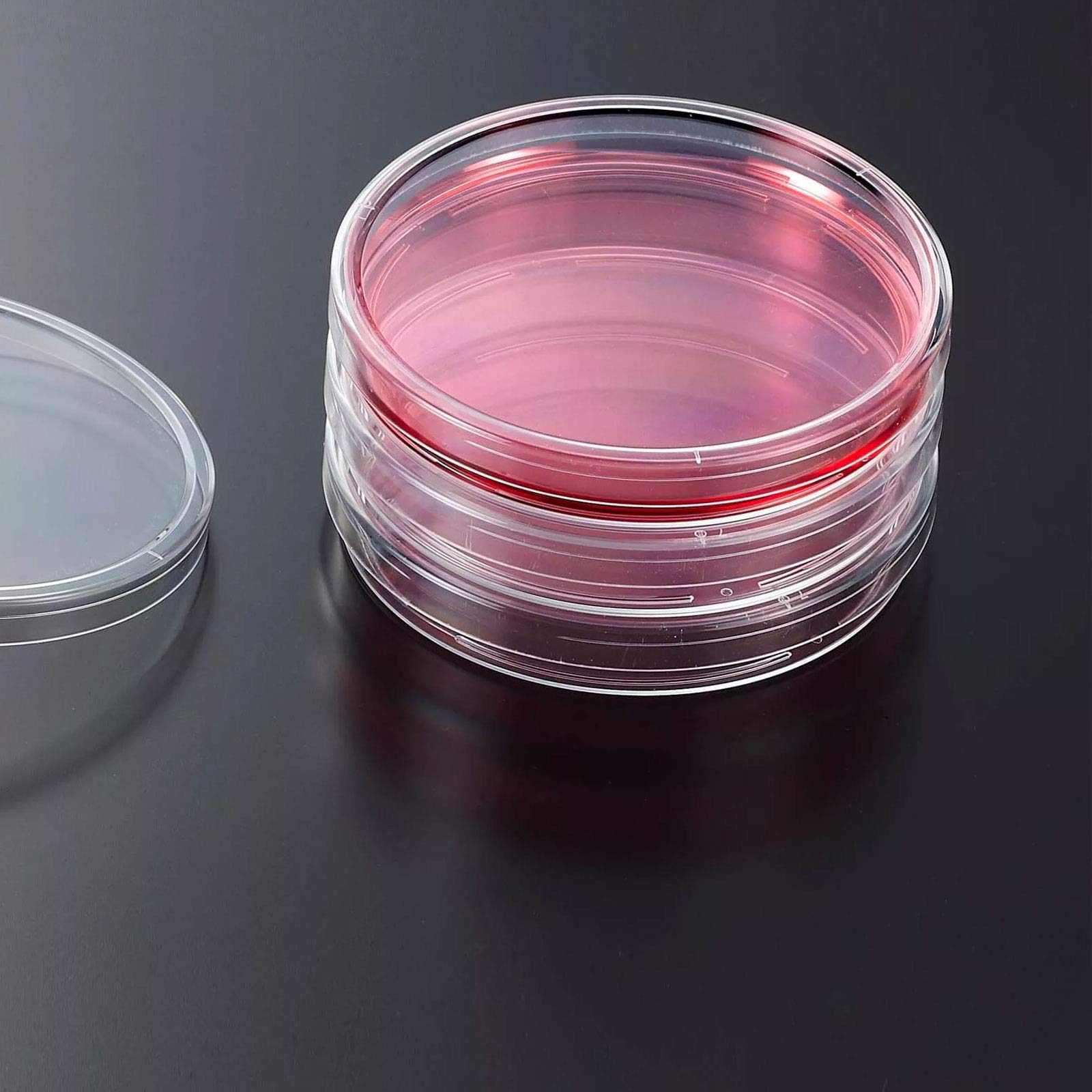 ZOENHOU 50 PCS 90 x 15mm Plastic Petri Dishes, Clear Culture Dish with Lids Sterile Petri Dish, including 100 PCS 3ml Plastic Transfer Pipettes for School, Lab, Science, Fair Project and theme Parties