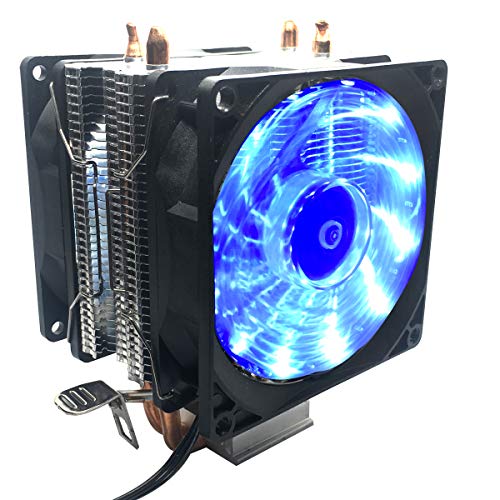 CPU Cooler Fan PC Heatsink, LED Fan Computer CPU Air Cooling Cooler Radiator