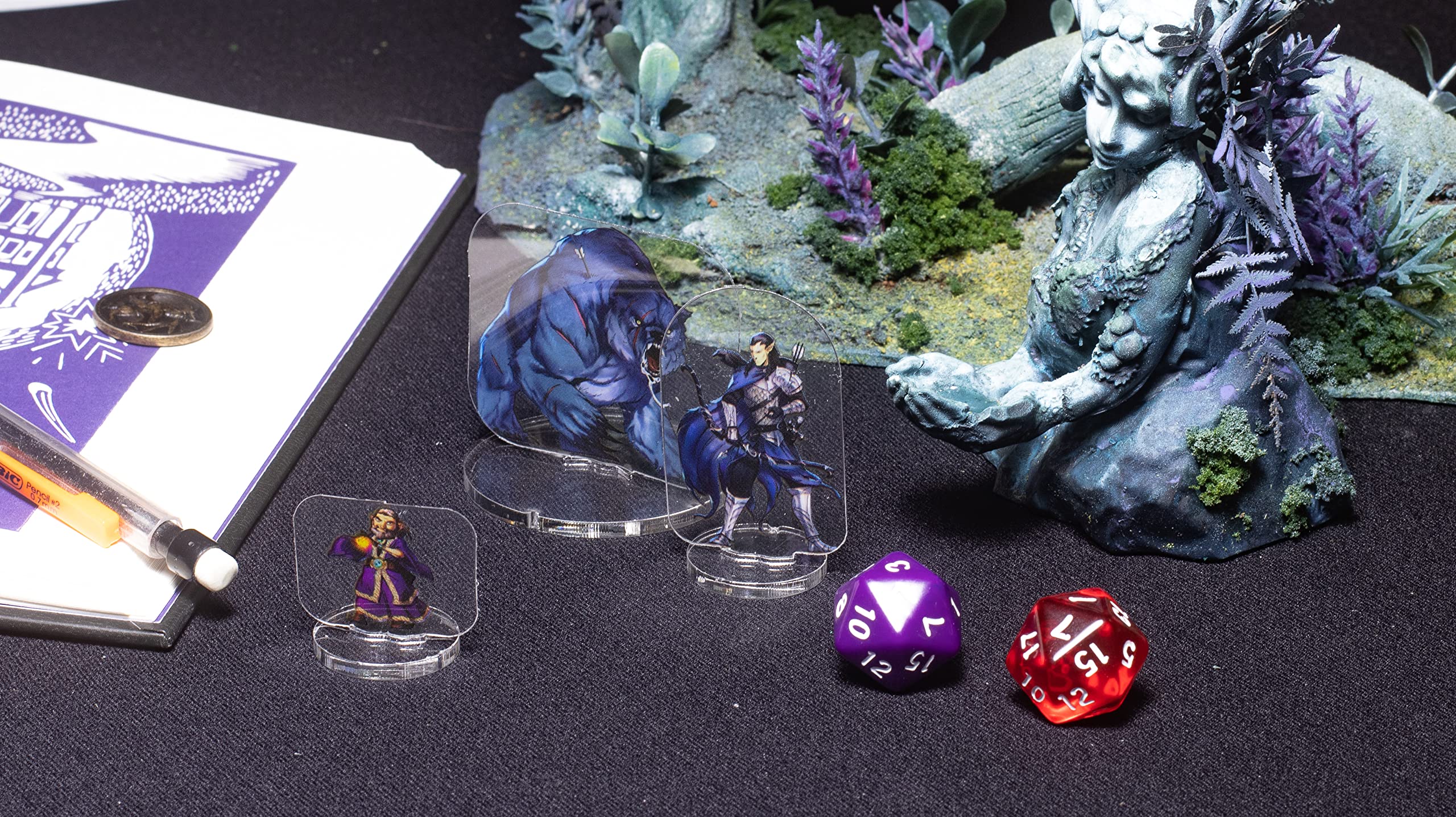 Arcknight Flat Plastic Miniatures: DM Starter Set; 167 Unique Classic and Iconic Minis for DND 5e and Pathfinder; Affordable, Skinny Figurines for Dungeons and Dragons and Other Tabletop RPG Games