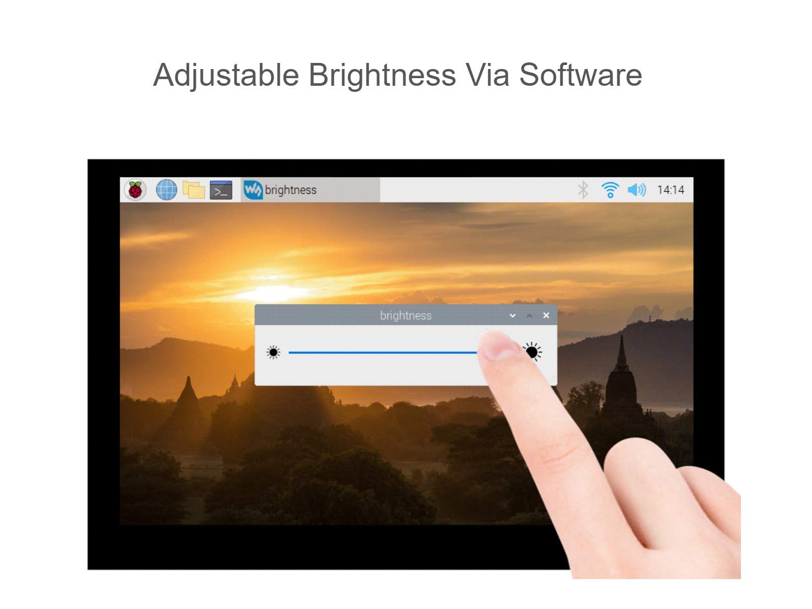 Waveshare 5 Inch Touch Screen for Raspberry Pi DSI LCD Screen Monitor 800×480 Display for Raspberry Pi 4B 3B+ 3A+ 3B 2B B+ A+ CM3/3+ Compatible with Raspbian Ubuntu Kali WIN10 IoT RetroPie