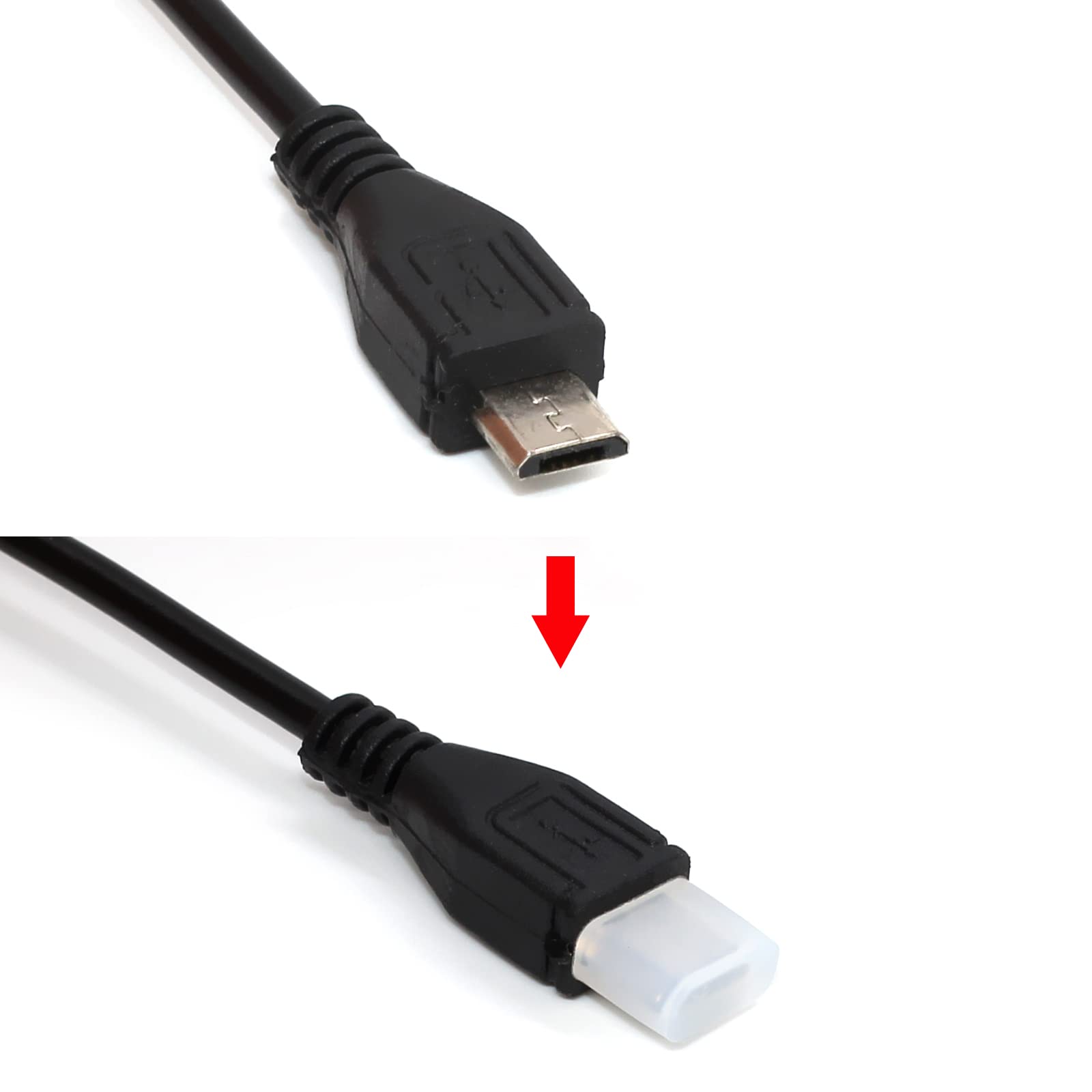 20 PCS USB Anti Dust Cover Plugs, USB Dust Stopper, Silicone Soft Micro USB Cap Port Protector, Anti Dust Cover Protector Plugs Cap for Micro USB Male Ports