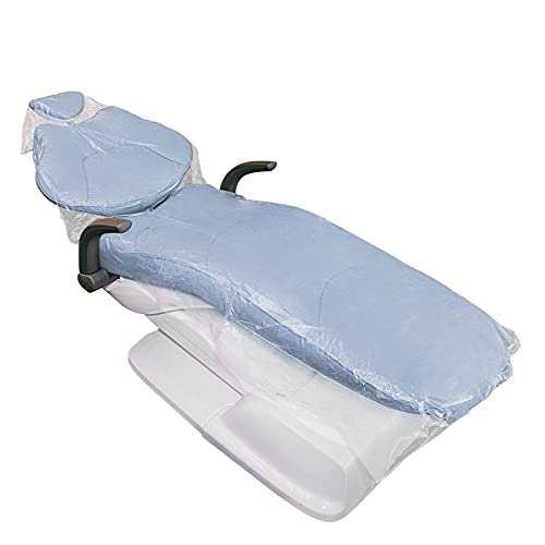 JMU Dental Full Chair Cover, Disposable Clear Plastic Sleeve Protector, 29" x 80", Box of 125