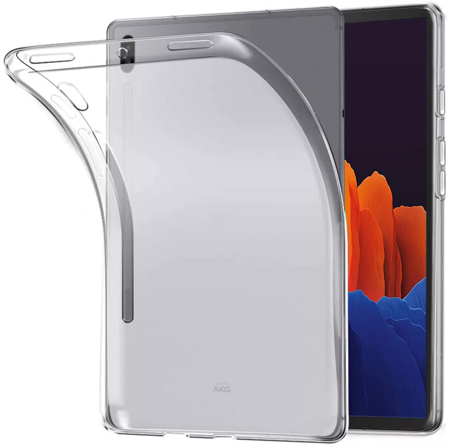 iCoverCase Compatible with Samsung Galaxy Tab S7 (2020) 11 Inch SM-T870/T875 Case, Lightweight Matte Translucent Soft TPU Protective Back Cover Case (Frosted Clear)
