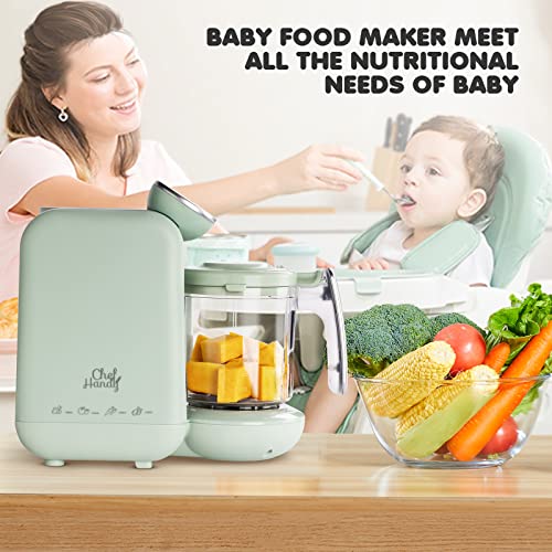 Baby Food Maker, 5 in 1 Baby Food Processor, Smart Control Multifunctional Steamer Grinder with Steam Pot, Auto Cooking & Grinding, Baby Food Warmer Mills Machine