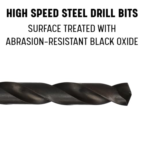 Drill America 5/16" High Speed Steel Split Point Drill Bit (Pack of 12), DWDSP Series