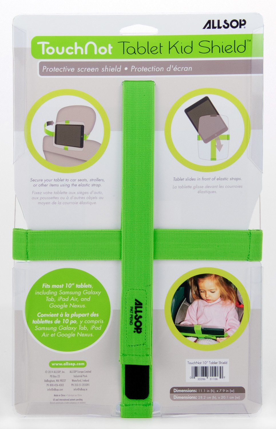 Allsop Touch-Not Universal Tablet Screen Shield for 10-Inch Samsung Galaxy Tab, iPad Air, or Google Nexus (31106)