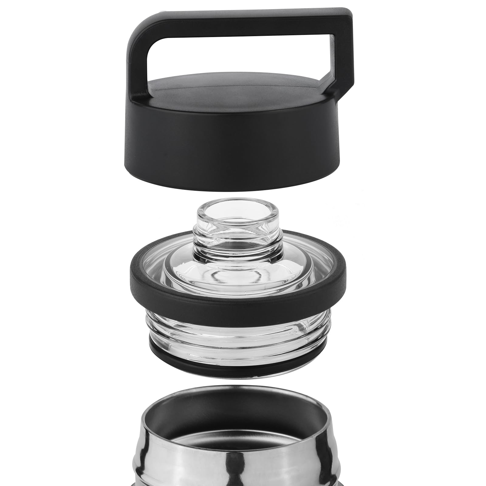 2pcs Chug Cap Replacement for Yeti Rambler Bottle Cover, Chug Cap Replacement Lid for Yeti Rambler Bottle Top 18 oz, 26 oz, 36 oz, 64 oz Compatible with Yeti Rambler Bottle Models