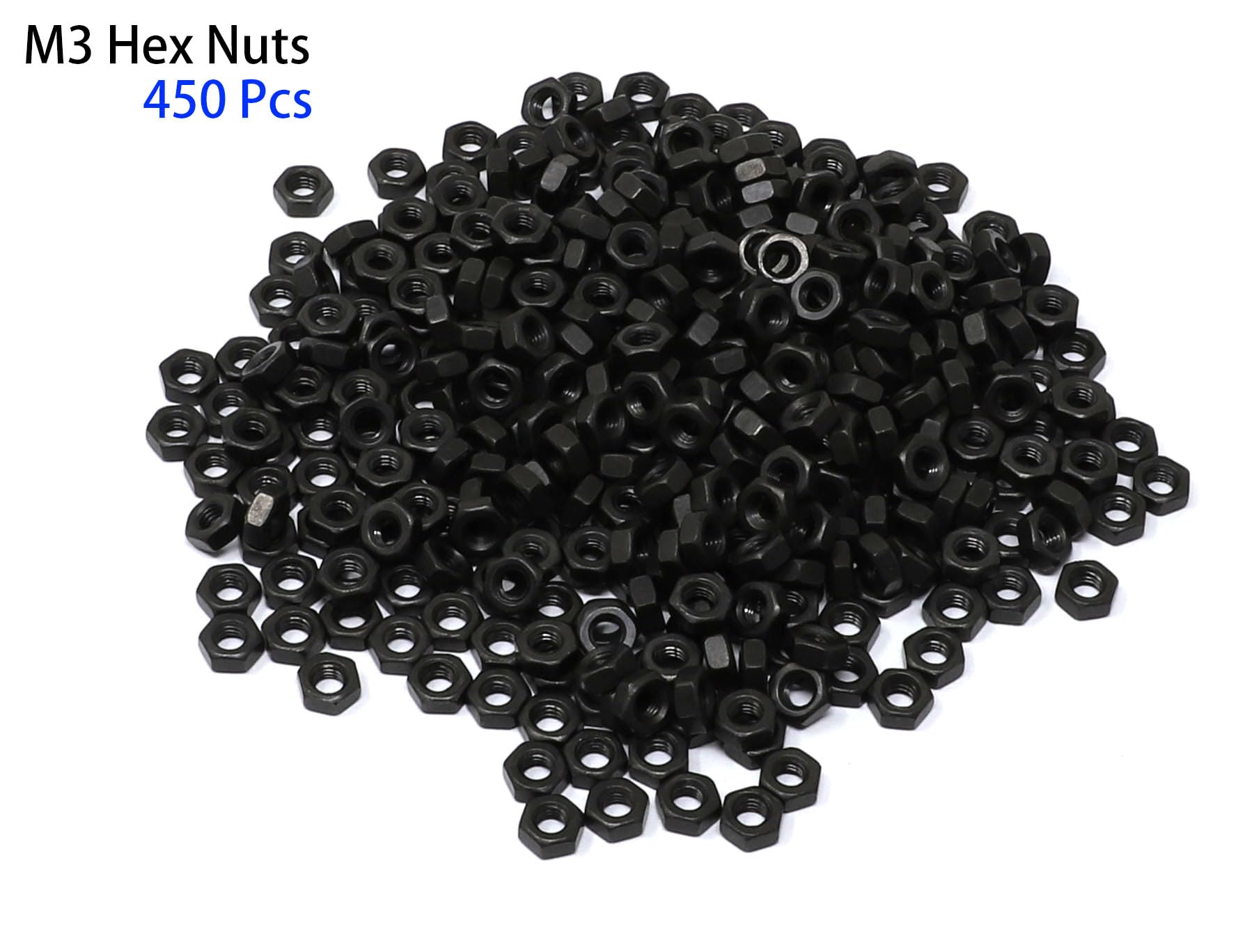 iexcell 900 Pcs M3 x 6/8/10/12/16/20/25/30/35/40 Alloy Steel 10.9 Grade Hex Socket Flat Head Cap Screws Bolts Nuts Assortment Kit