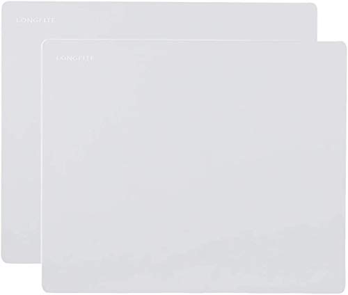 24''x20'' Extra Large Silicone Baking Mat for Dough Rolling Pastry Fondant Mat Nonstick and Nonskid Heat Resistent, Countertop Protector, Dining Table Mat and Placemat (Extra Large Gray 2 Pack)