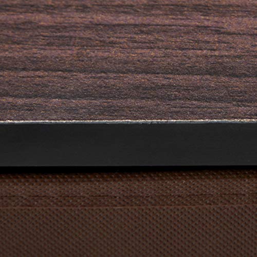 Furinno Dario End Table / Side Table / Night Stand / Bedside Table with Bin Drawer, 1-Pack, Dark Walnut
