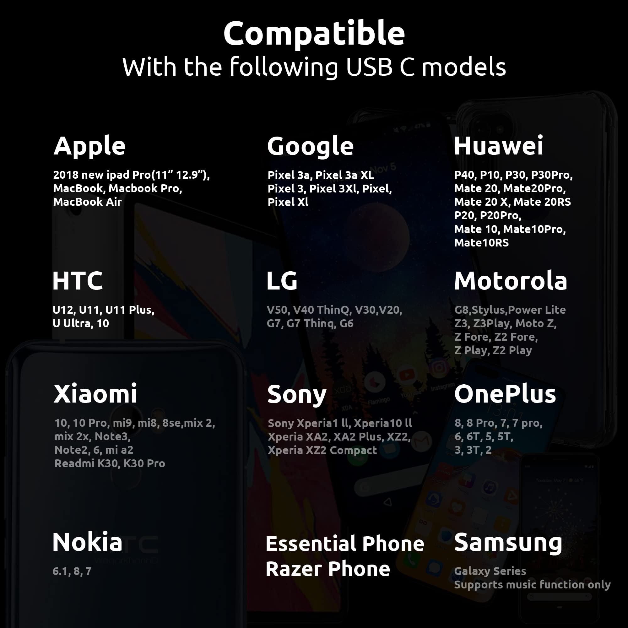 PRO Stereo Headphones Compatible with Your Samsung Galaxy Note 10/Plus/Lite/+/5G/Note10 with Hands-Free Built-in Microphone Buttons + Crisp Digital Titanium Clear Audio! (USB-C/PD)