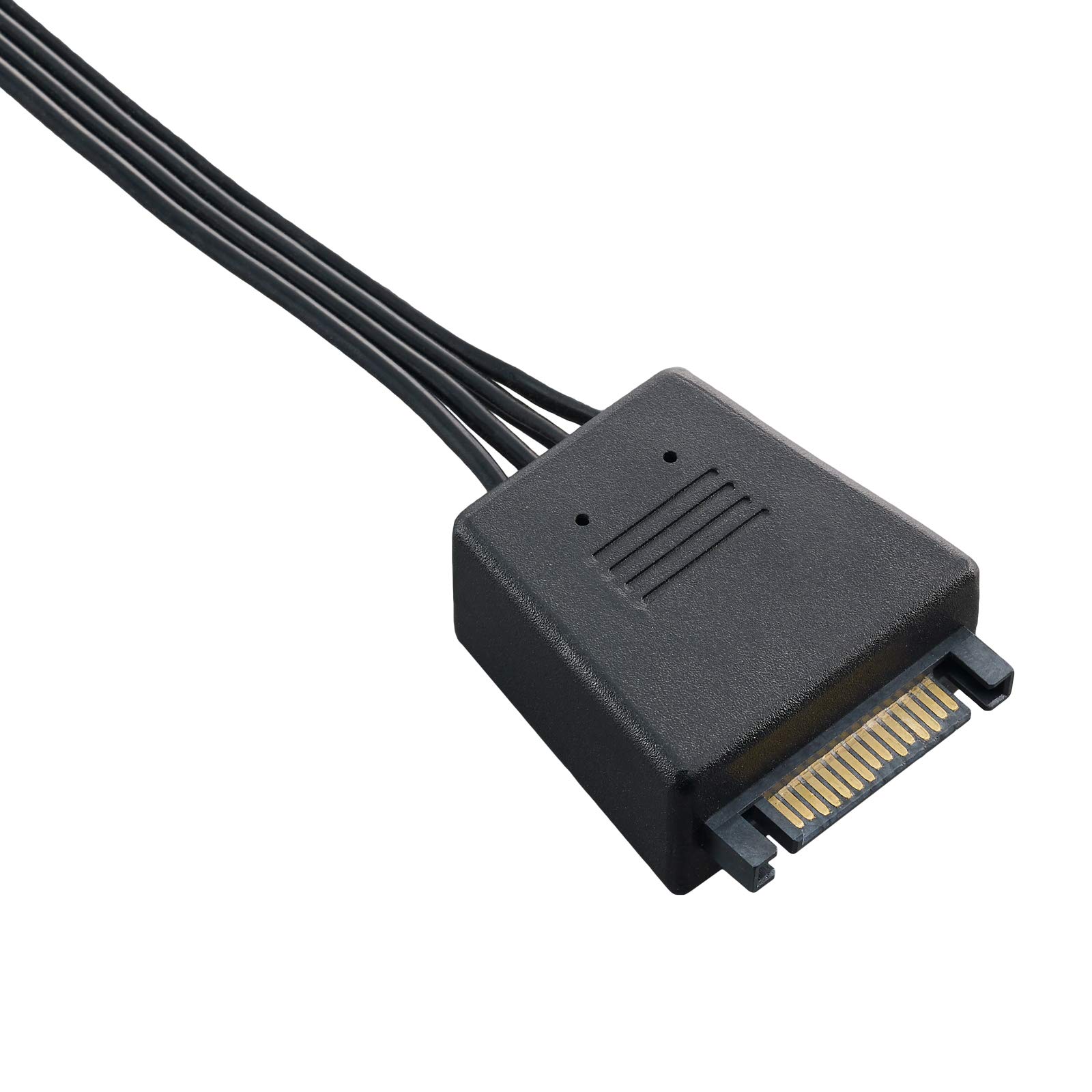 SilverStone Technology Super Flexible one-to-Three SATA Power connectors with capacitors CP06-L-USA