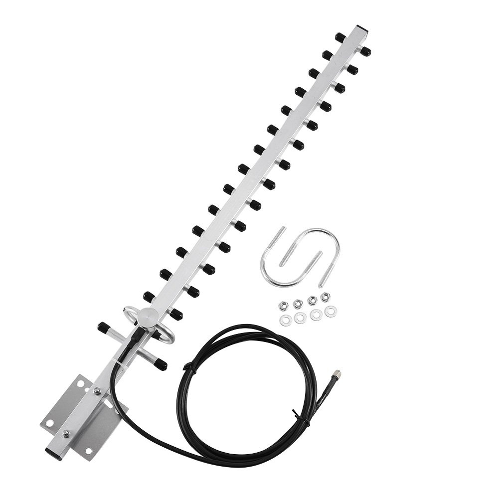Yoidesu Directional Yagi Antenna 25dBi 2.4GHz Antenna with RP-SMA Connector 2M Cable for Network Router Reapter USB Adapter IP Camera