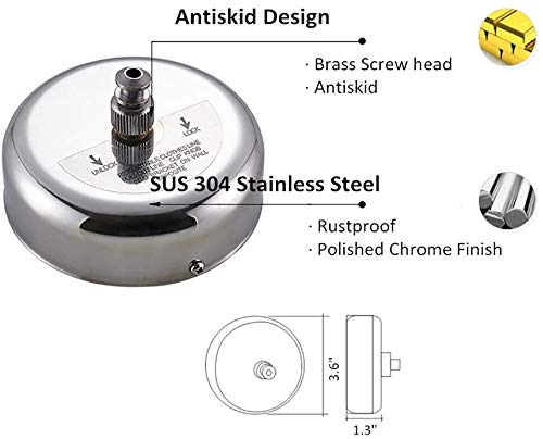ITTA Round Retractable Clothesline with Adjustable Rope String Hotel Style Heavy Duty for Bathroom, Wall Mounted Laundry Drying Line for Shower, 9.3 Feets Indoor Clothes Line Washing Line