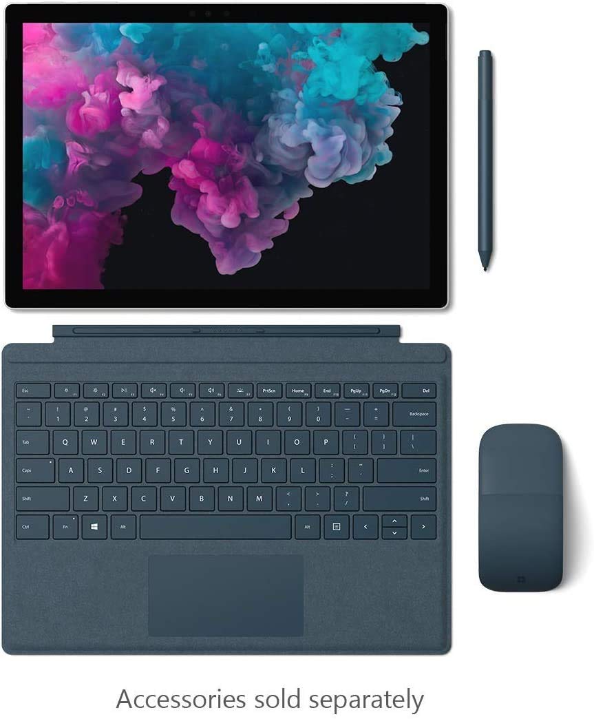 Surface Pro 6 Business 12.3" Touchscreen (2736 x 1824) Latest Model Tablet PC | Intel Quad-Core i5-8350U | 8GB RAM | 256GB SSD | Windows 10 Pro | Platinum | with Surface Pro Sleeve Poppy Red Bundle