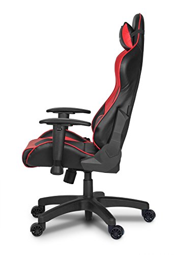 Arozzi - Verona Junior Ergonomic Computer Gaming/Office Chair with High Backrest, Recliner, Swivel, Tilt, Rocker, Adjustable Height and Adjustable Lumbar and Neck Support - Red