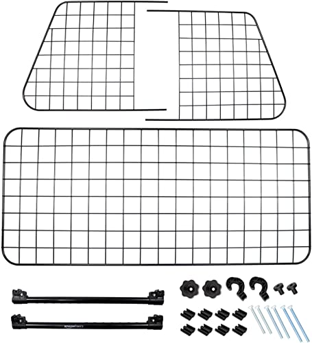 Amazon Basics Adjustable Dog Car Barrier - 16-Inch, Black