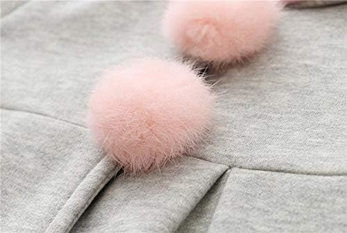 CoKate Infant Baby Girl Fall Winter Hooded Coat Sweet Rabbit Jackets Outerwear (Grey, 12-18 Months)