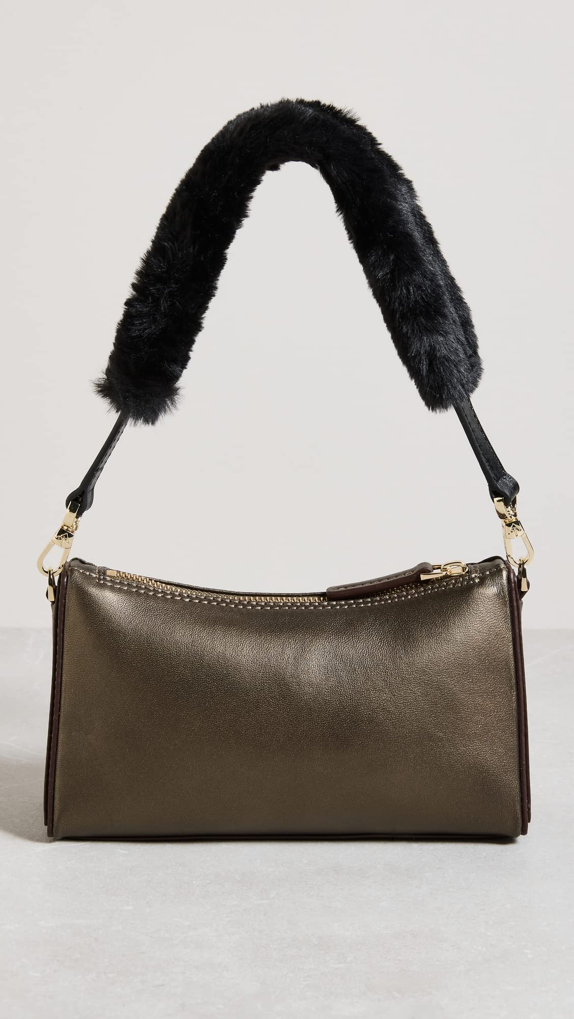 MANU Atelier Women's Mini Prism Bag, Moondust/Black, One Size
