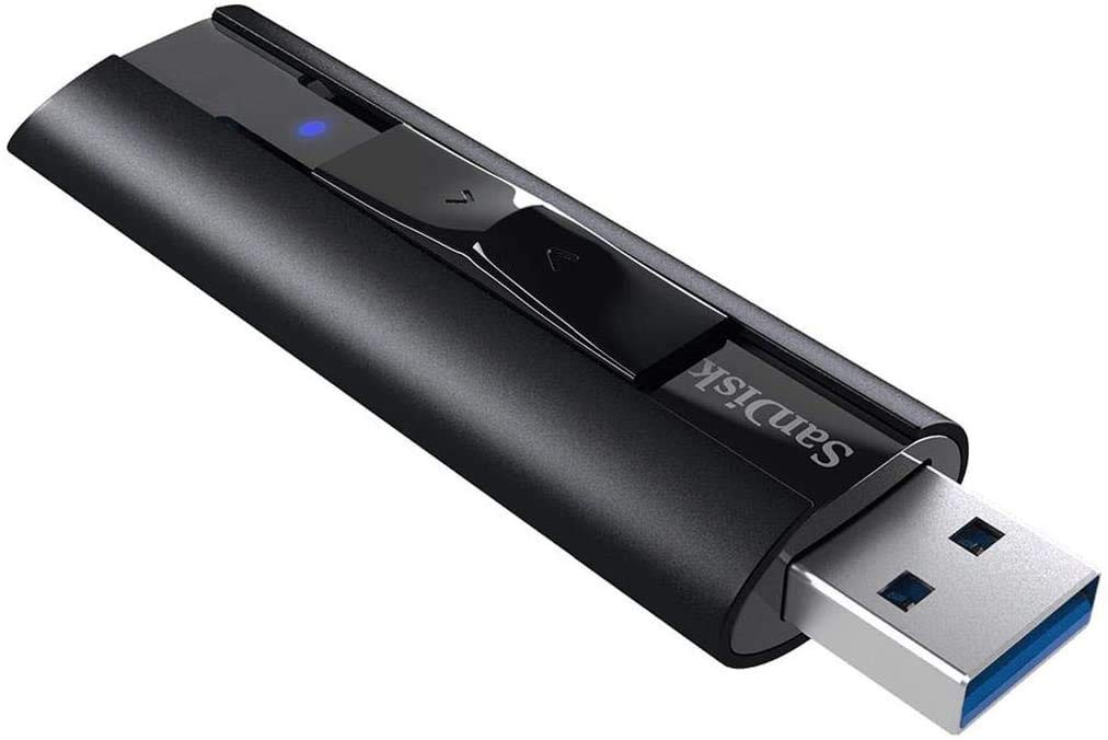 SanDisk Extreme PRO 256GB USB 3.2 Solid State Flash Drive for High Speed Transfer 420MB/s Read Speed - Works with Computers, Laptops (SDCZ880-256G-G46) Bundle with (1) Everything But Stromboli Lanyard
