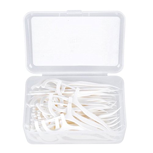 cleanpik Teeth rods affordable bow-shaped ultra-fine flat thread toothbrush bare tooth toothbrush dental floss (6 box)