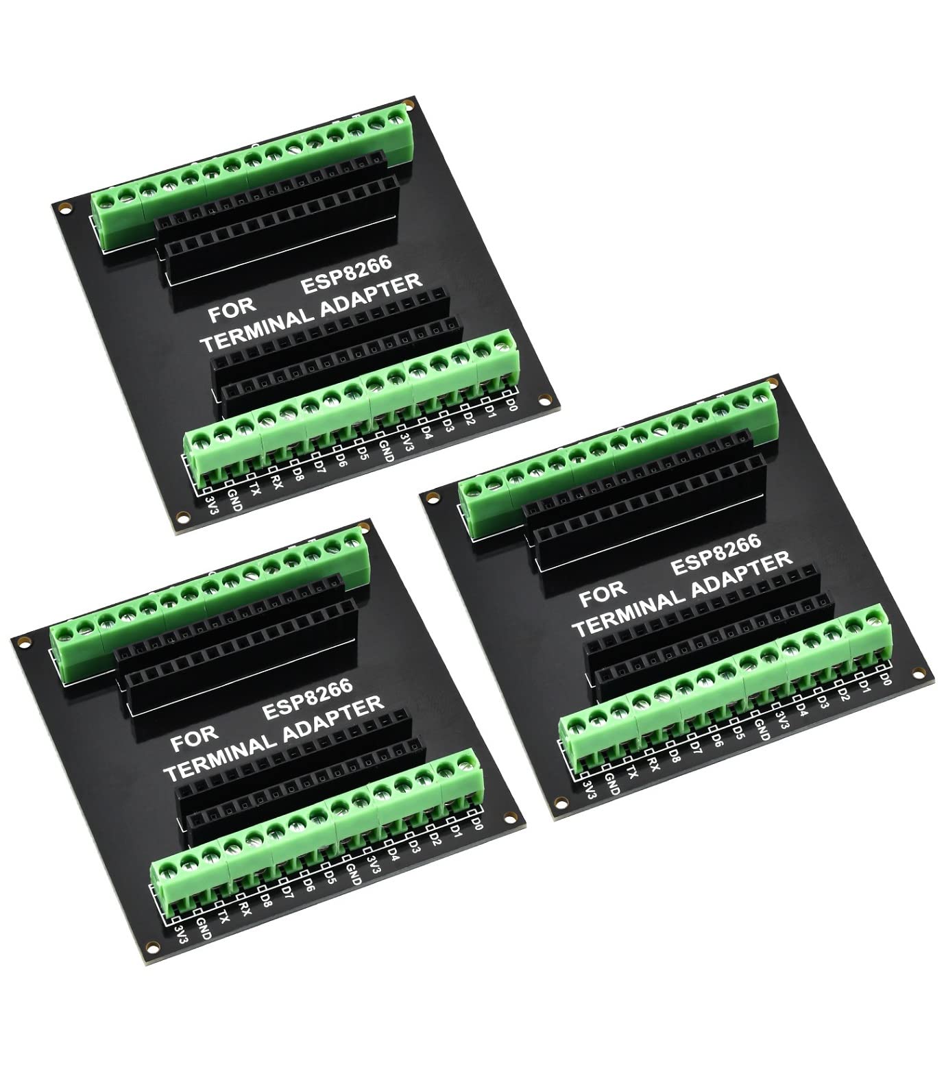 3-Pack ESP8266 Development Board, Aideepen ESP8266 Breakout Board GPIO 1 into 2 for ESP8266 ESP-12E NODEMCU V2