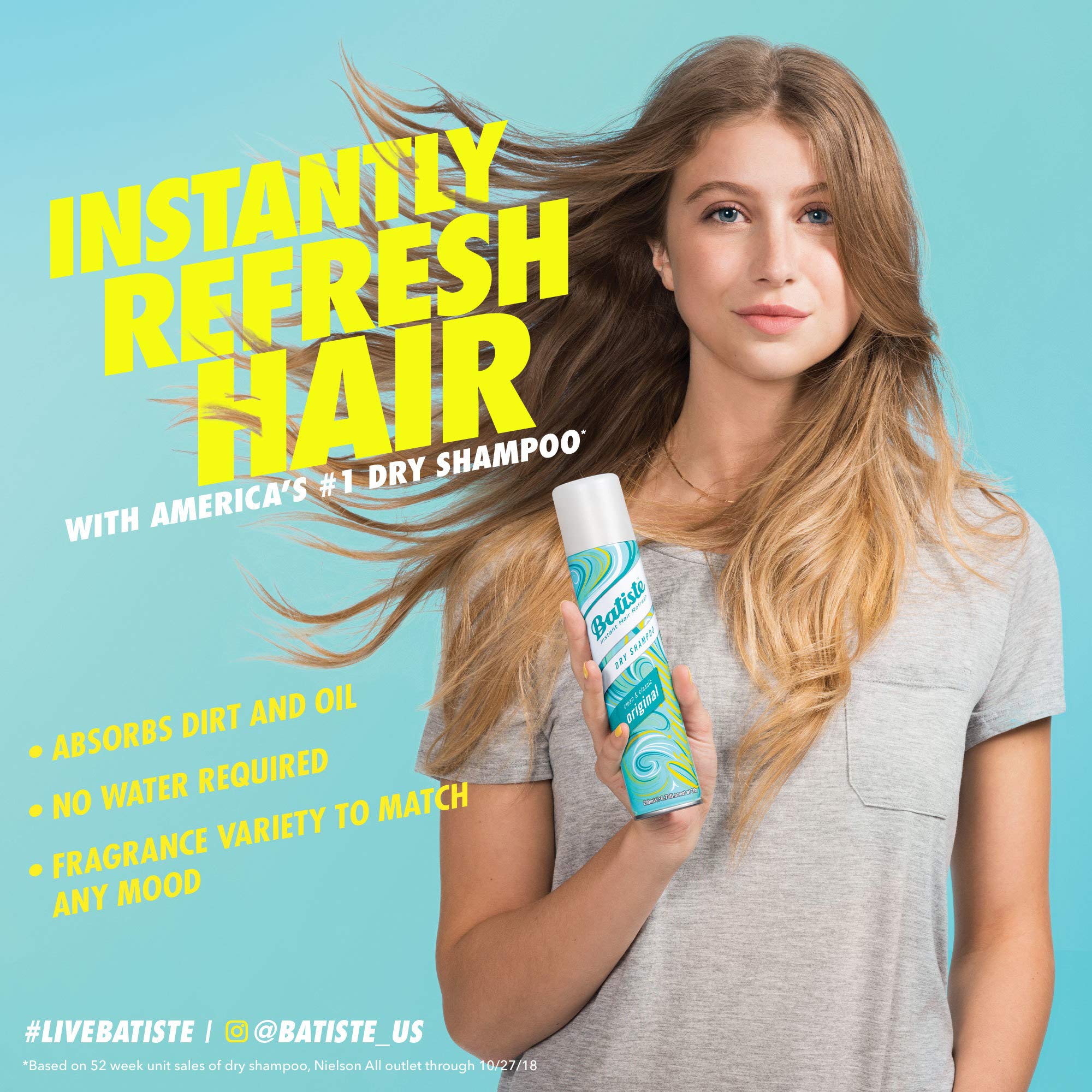 Batiste Dry Shampoo, Defrizzing, 6.73 fl. oz.