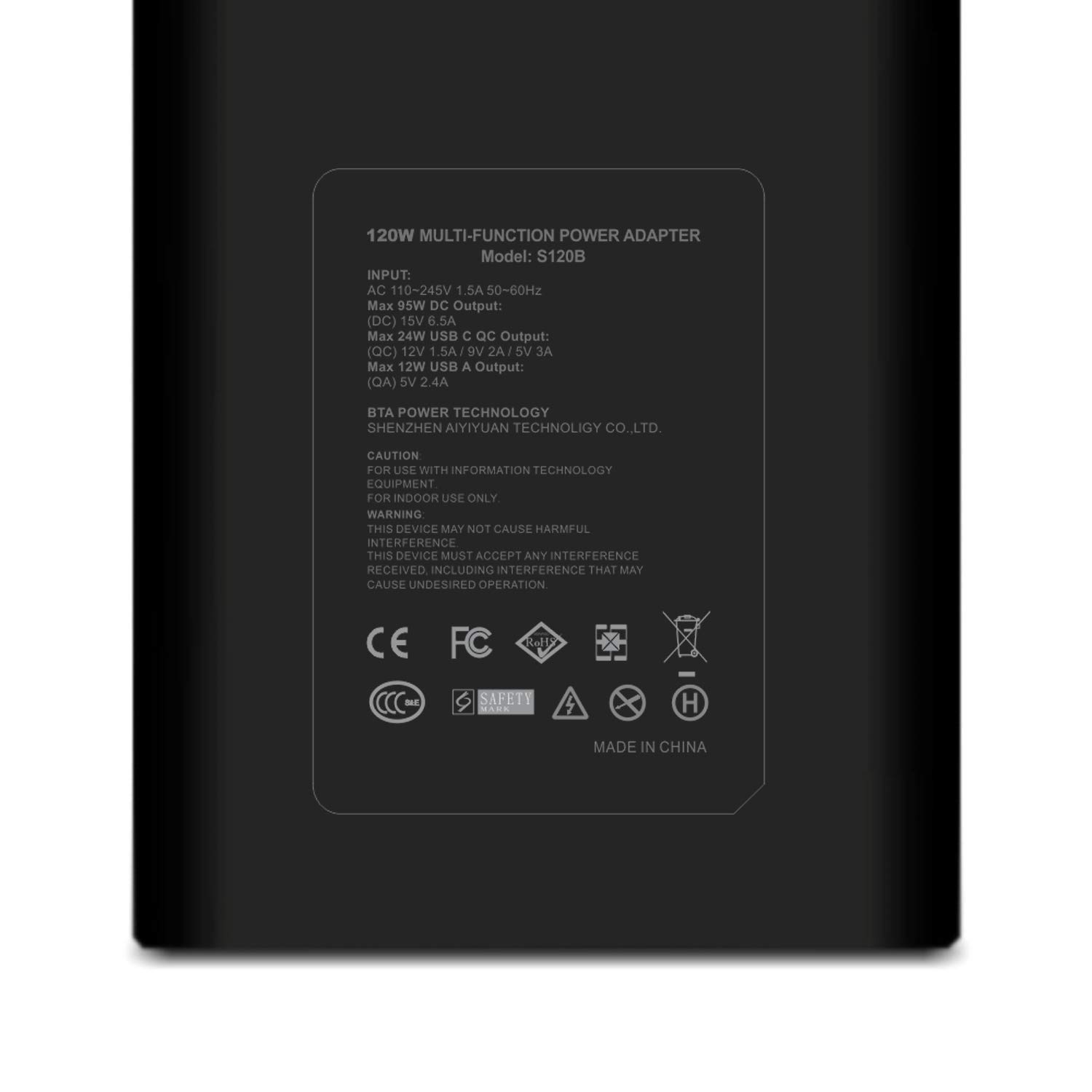 BatPower High Power Delivery Slim 120W Surface Charger Compatible with Microsoft Surface Book Laptop 4 3 2 1 Surface Pro 9 8 X 7 6 5 4 3 Go Power Supply 102W Adapter with Dual USB Quick Charge 3.0