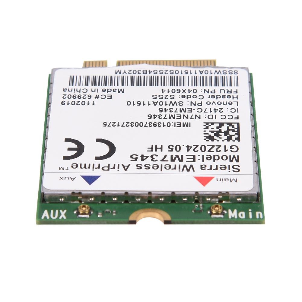 EM7345 Module Card,04X6014 4G LTE WWAN Card Module,ThinkPad Dedicated 4G Module,NGFF/M2 Interface for Thinkpad X250 X1C W550 T450 X240 T440 EM7345, High Speed LTE Mobile Broadband