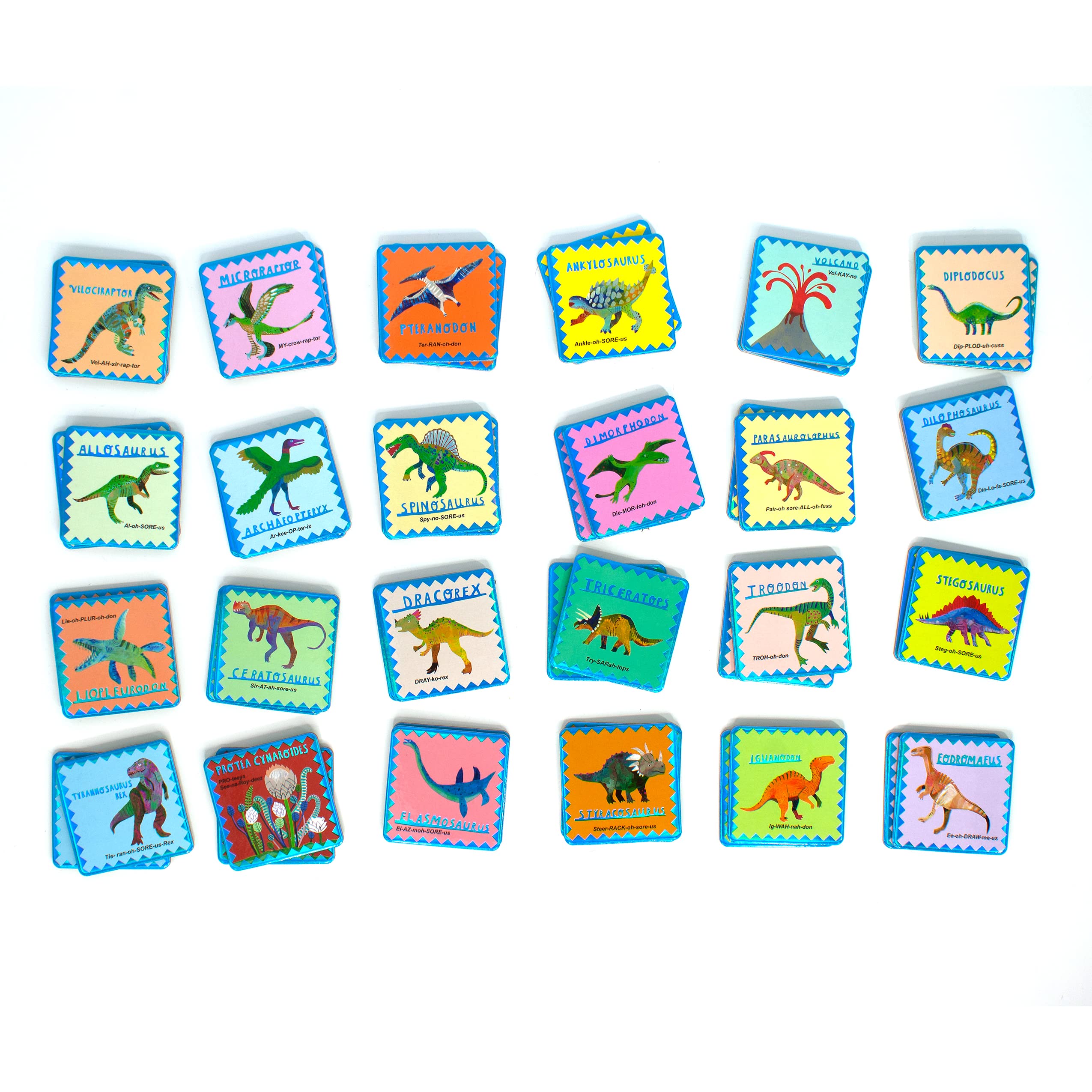 eeBoo: Shiny Dinosaur Memory and Matching Game, Developmental and Educational, Sharpens Recognition, Concentration and Memory, Perfect for Ages 3 and up