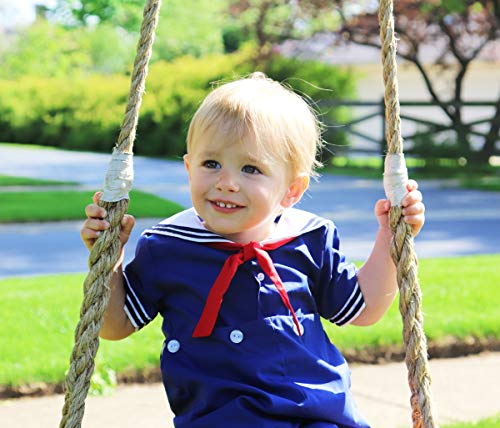 Petit Ami Baby Boys’ 2 Piece Nautical Bobby Suit with Collar, 18 Months, Navy