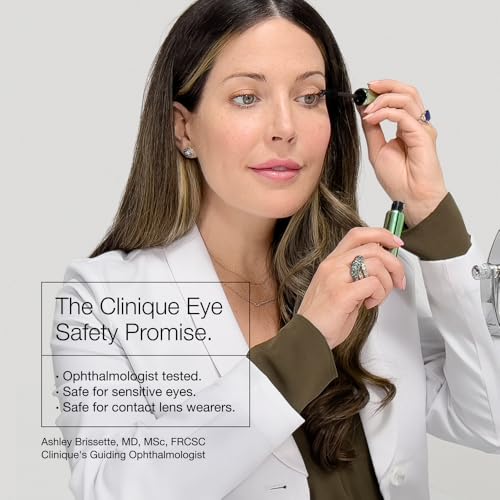 Clinique High Impact Mascara | Lengthening, Volumizing + Safe For Sensitive Eyes, Mini Travel Size, Black, 0.12 Fl Oz