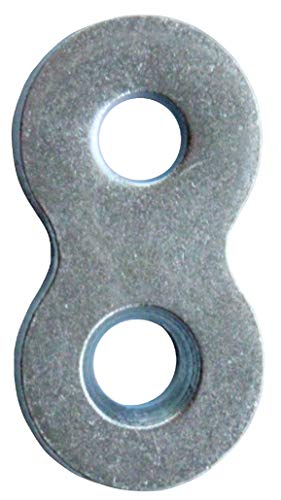 20-Pack with Screws - Heavy Duty Figure 8 Table Top Connector or Desk Top Fastener Clip - 12 Gauge Steel