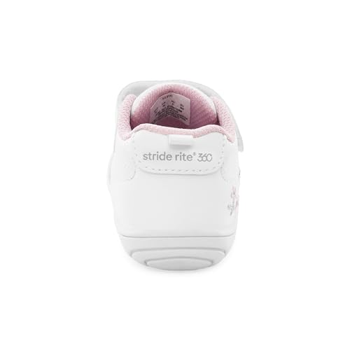 Stride Rite 360 Baby Girls Sr Taye 2.0 First Walker Shoe, Pink, 6 Toddler US