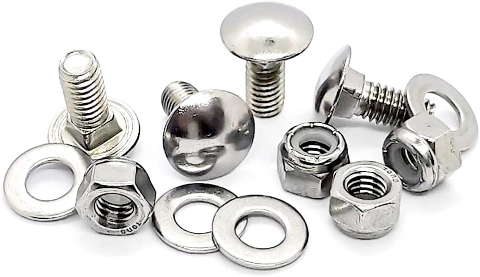 (4/Pack) 784-5581A 784-5581 Snow blowers Carriage Bolts Kits Fits MTD Cub Cadet Shave Plate Scraper Bar (5/16-18) 5/8"