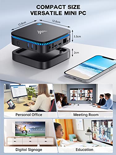 ACEMAGICIAN Mini PC N5105(up to 2.9GHz) Mini Computers 11 Pro, 16GB DDR4 512GB M.2 SSD Mini Desktop Computers, AK1 PRO Small PC Support Dual 4K UHD, WiFi 5, BT, HDMI, VESA, Auto Power On