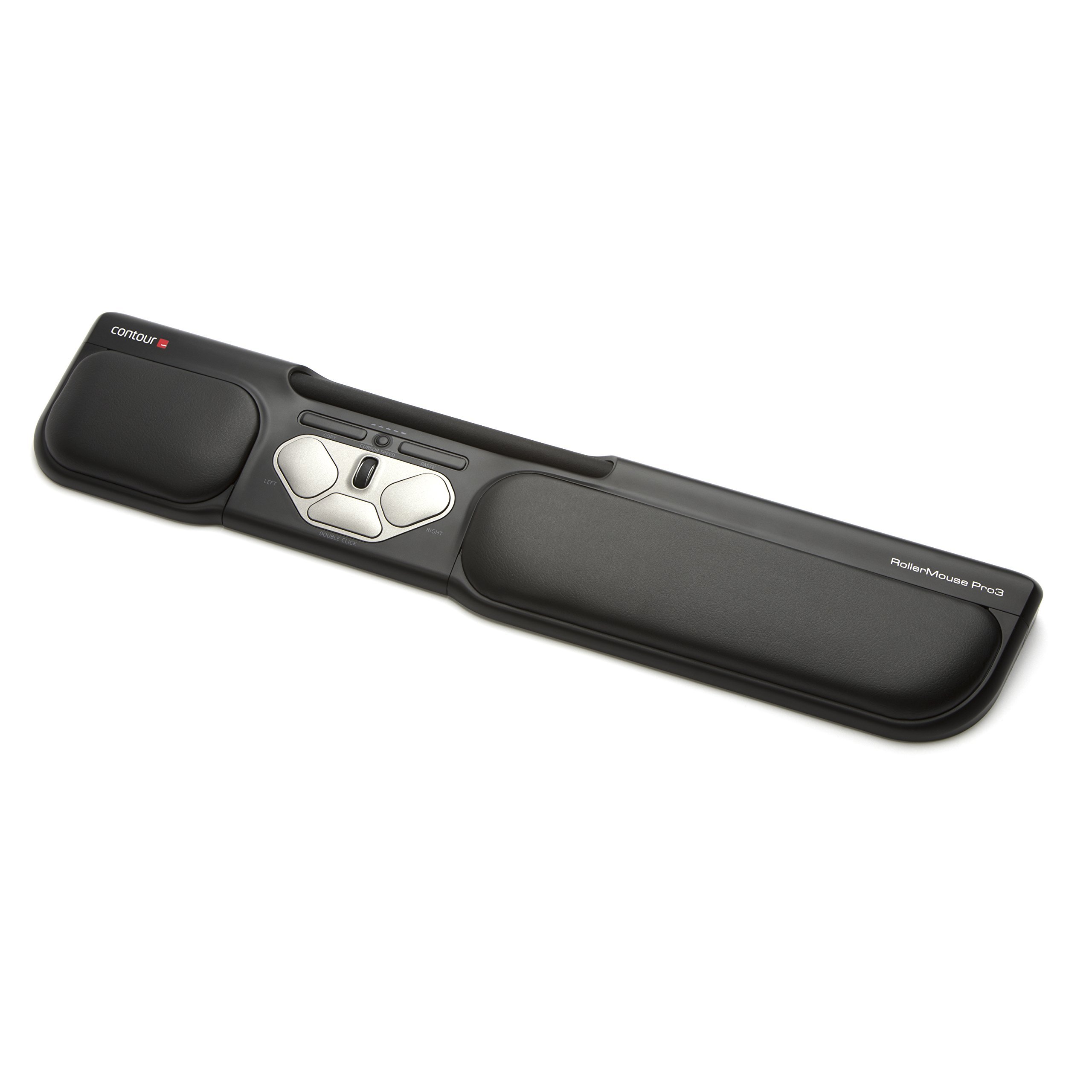 Contour Design RollerMouse Pro3 - Wired Ergonomic Mouse for Laptop and Desktop Computer Use - Reach-Free Ambidextrous Computer Mouse - Mac & PC Compatible