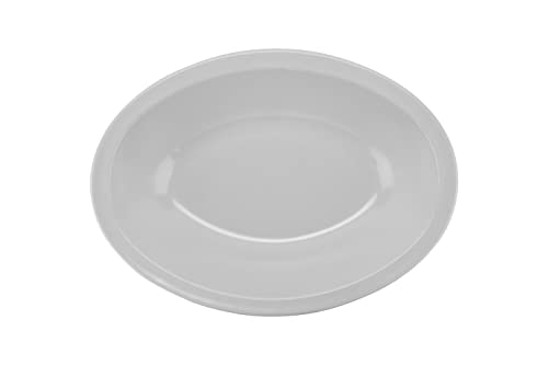 G.E.T. DN-332-W-EC 32 oz. Oval Rimmed MELAMINE BOWLS Melamine, White (Pack of 4)