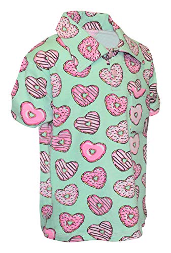 Unique Baby Boys Valentines Day Donut Hearts Polo Shirt (2t, Donut Hearts)