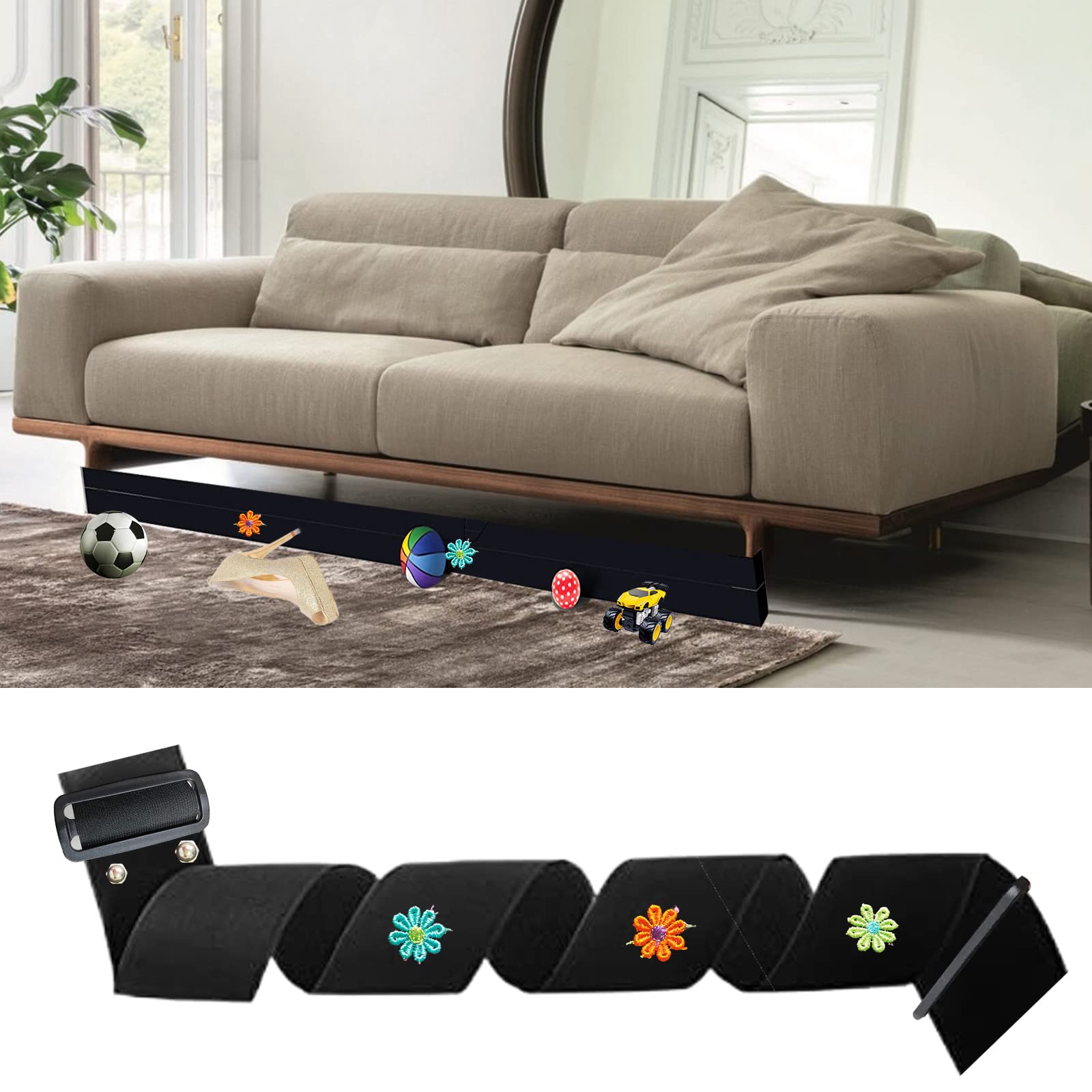 3 inch Toy Stopper Under Couch，Under Couch Blocker For Pets，Toy Blocker For Under Couch Carpet，Under Couch Bumper，Under Couch Blockers，Sofa Bloker，Under Bed Blockers For Dogs，Pet Couch Blocker